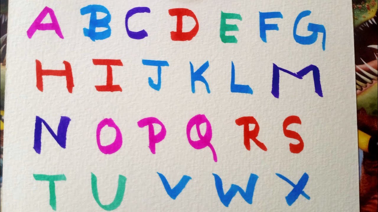 abcd, alphabet, kids abcd, write ABCD, colour abcd,#abcd - YouTube