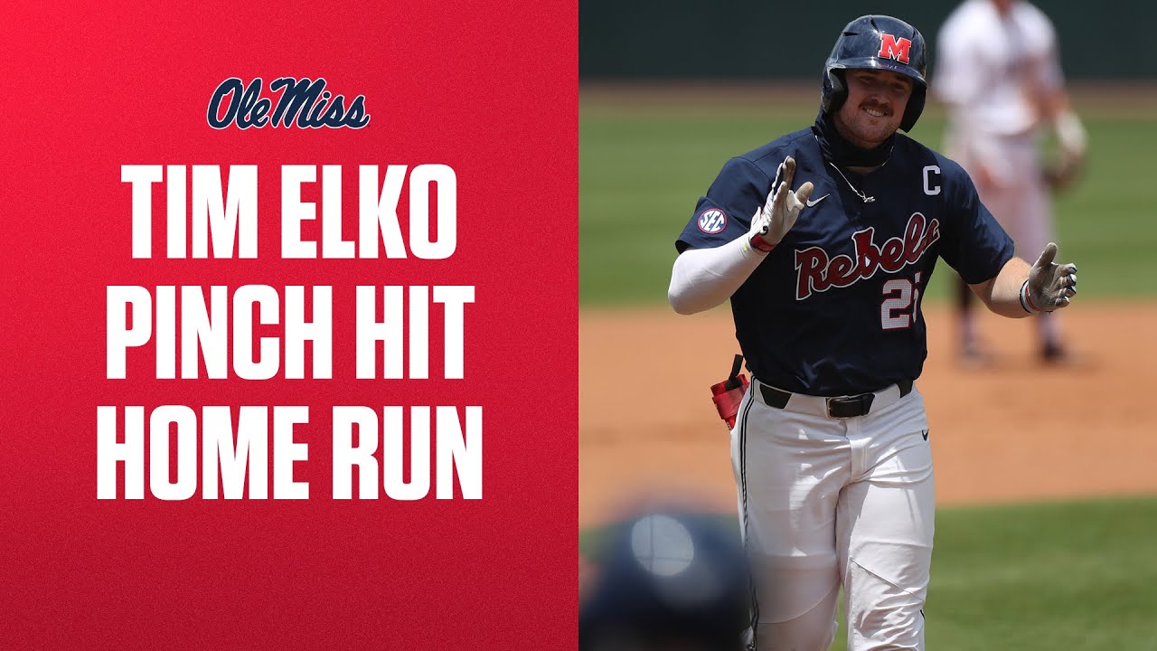 Ole Miss Baseball: Tim Elko pinch-hits home run 33 days after tearing ...