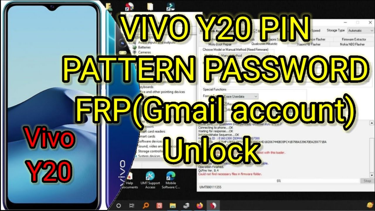 VIVO Y20 PIN PATTERN PASSWORD UNLOCK - YouTube
