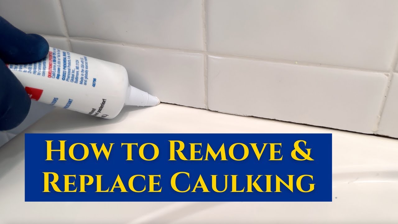 How to Remove and Replace Caulking in Kitchens and Bathrooms - YouTube