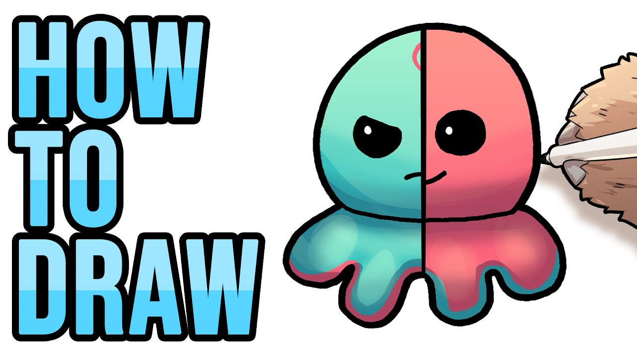 How To Draw TeeTurtle The Original Reversible Octopus Plushie Both ...