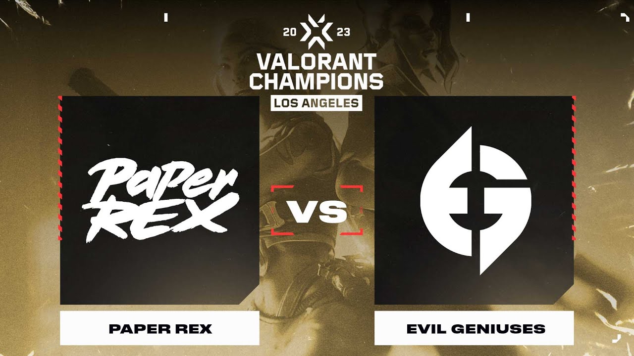 Paper Rex vs Evil Geniuses (Game 1) | VALORANT Champions 2023 - YouTube