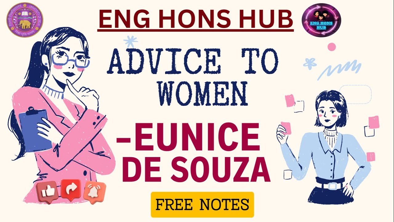 Advice to women by Eunice de souza summary in hindi | dsc -18 | womens ...