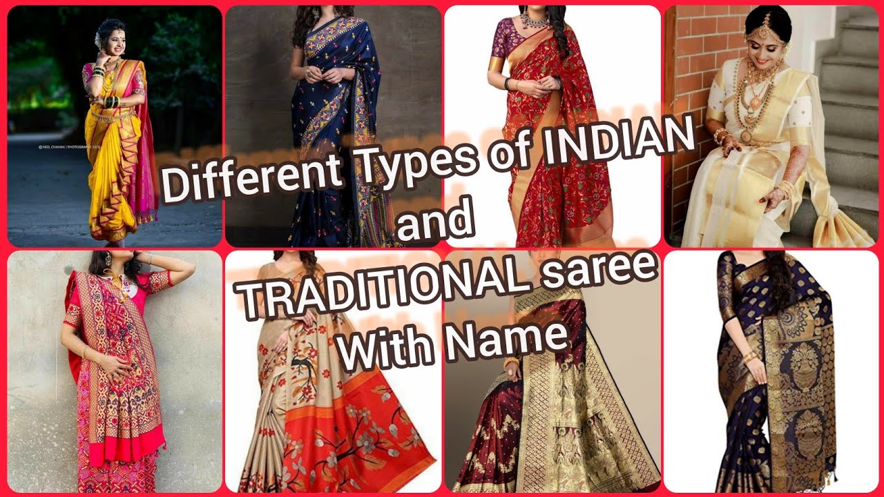 Different types of saree's in India & their name ||Fashionable and ...