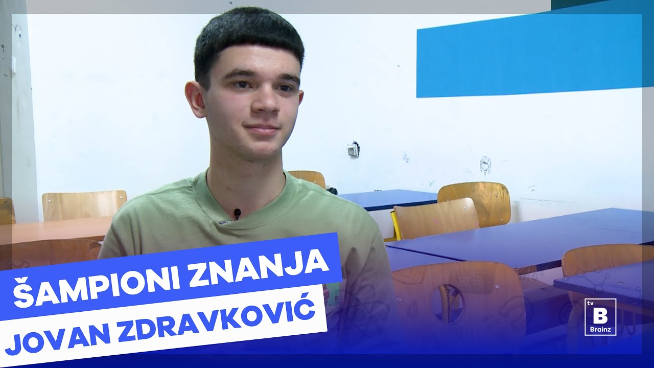 Šampioni znanja - Jovan Zdravković - YouTube