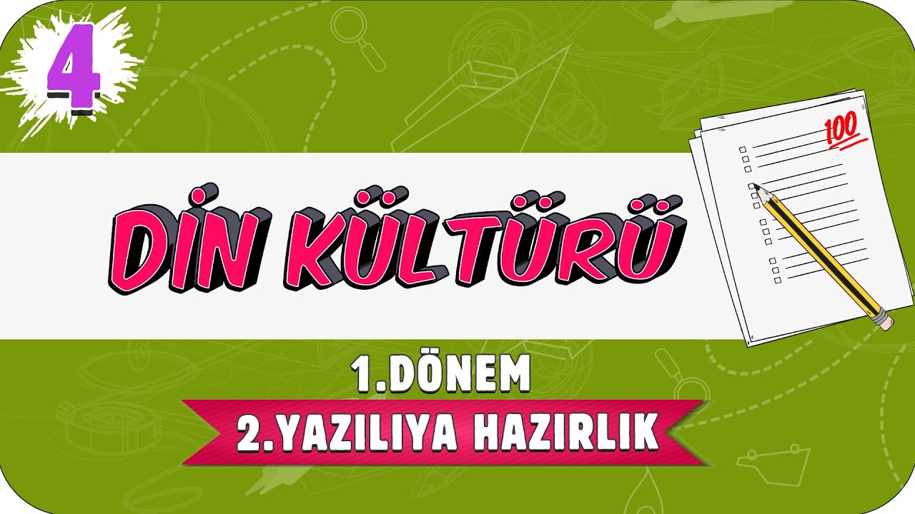 4.Sınıf Din 1.Dönem 2.Yazılıya Hazırlık | 2021 📝 - YouTube