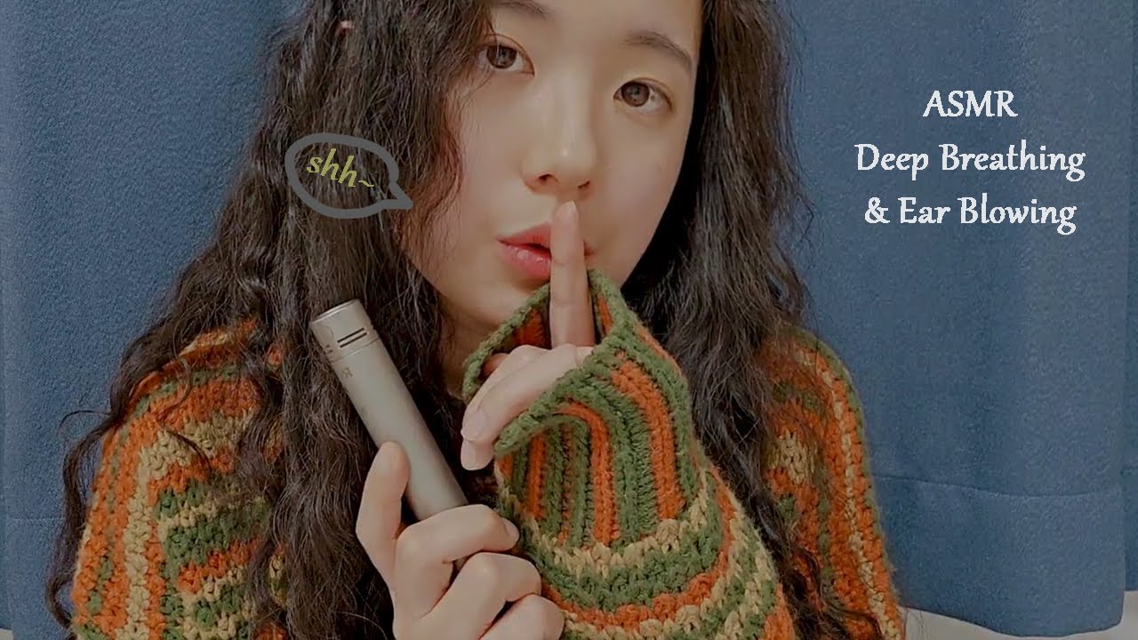 ASMR Breathing & Mic Touching ️Brain Penetrating Ear Blowing, Panning ...