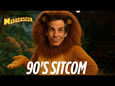MADAGASCAR as an 90's SITCOM | DreamWorks Studios | Ben Stiller, Chris Rock | AI Concept