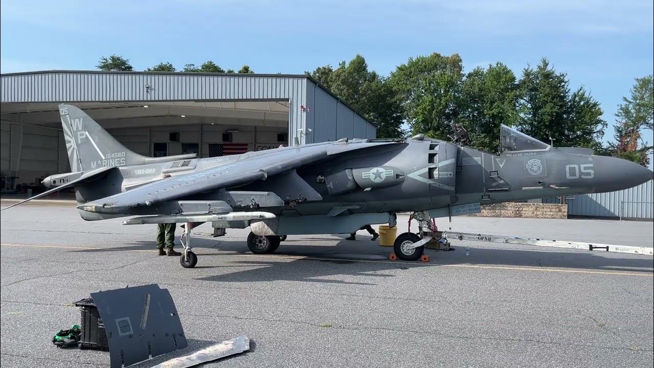 McDonnell Douglas AV-8B Harrier II Plus BuNo 164560 at Hickory Aviation Museum 7/15/24 - YouTube