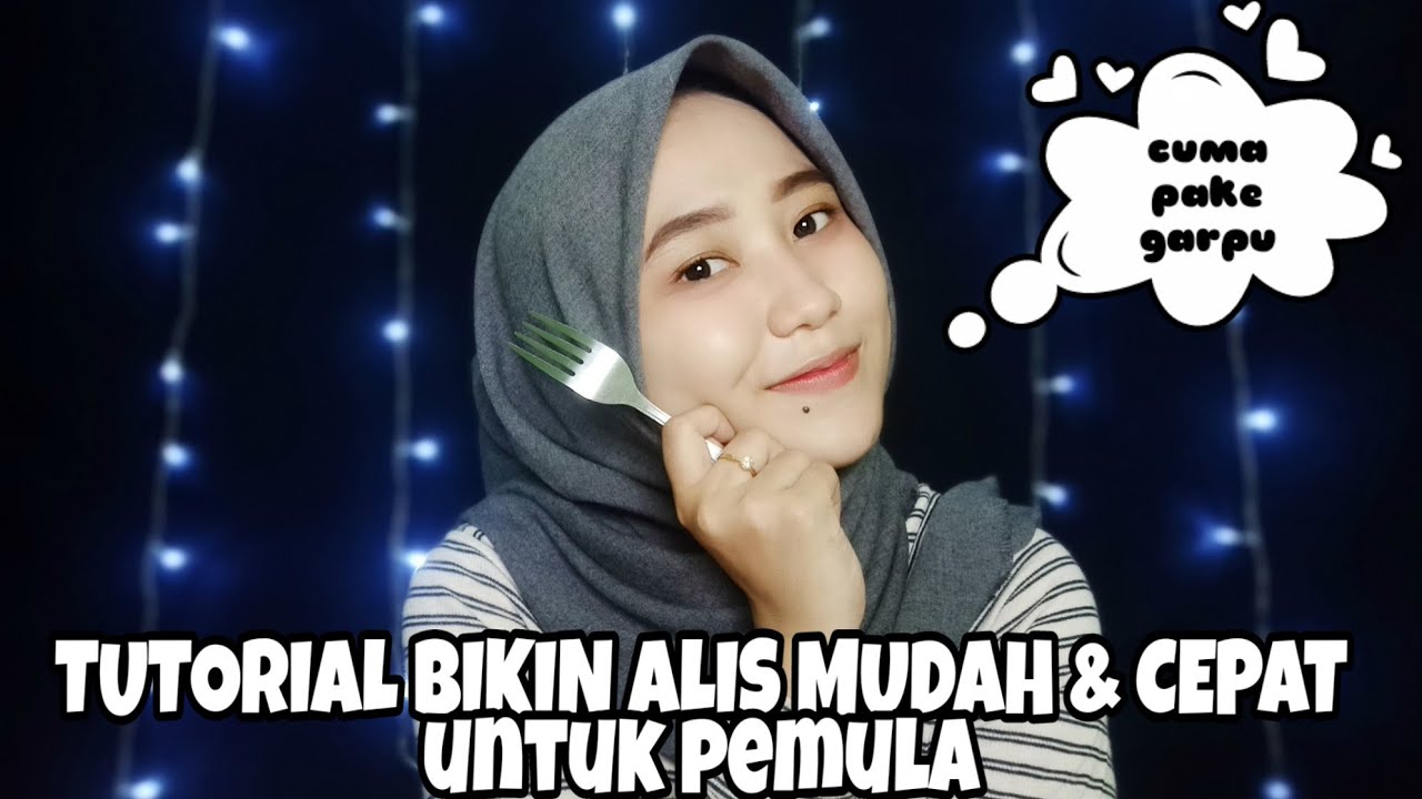 TUTORIAL BIKIN ALIS TANPA CUKUR GAMPANG & CEPAT PAKE GARPU - YouTube