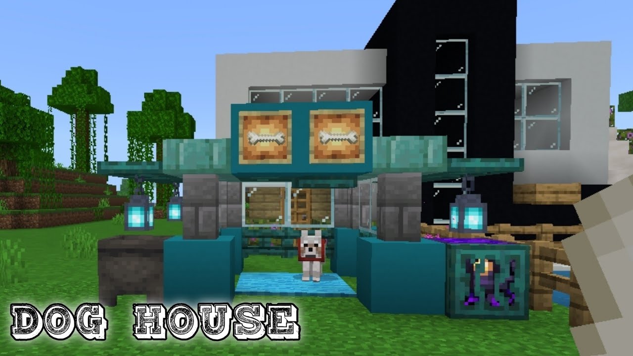 How to make a dog house in Minecraft| Dog house - YouTube