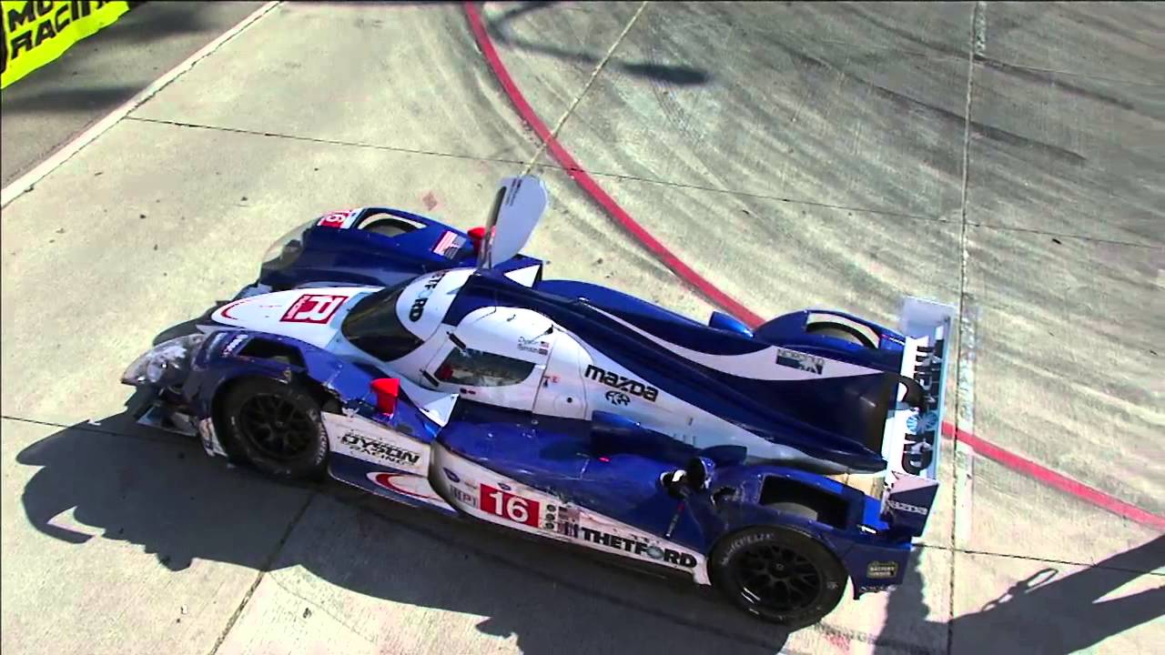 Dyson Racing Hits Wall - Long Beach - In Car - ALMS - Tequila Patron ...
