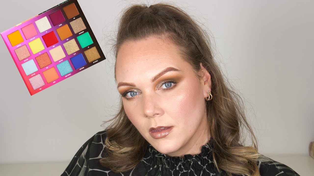 NATUREL GLAM EYE MAKEUP TUTORIAL - Using the NIKKIE TUTORIALS palette ...