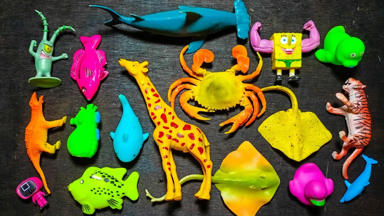 jerapa, Spongebob Squarepants, ikan pari, bebek karet, harimau ...