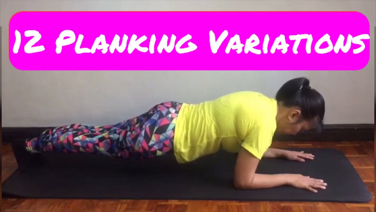 12 PLANKING VARIATIONSNo Equipment Exercises at Home - YouTube