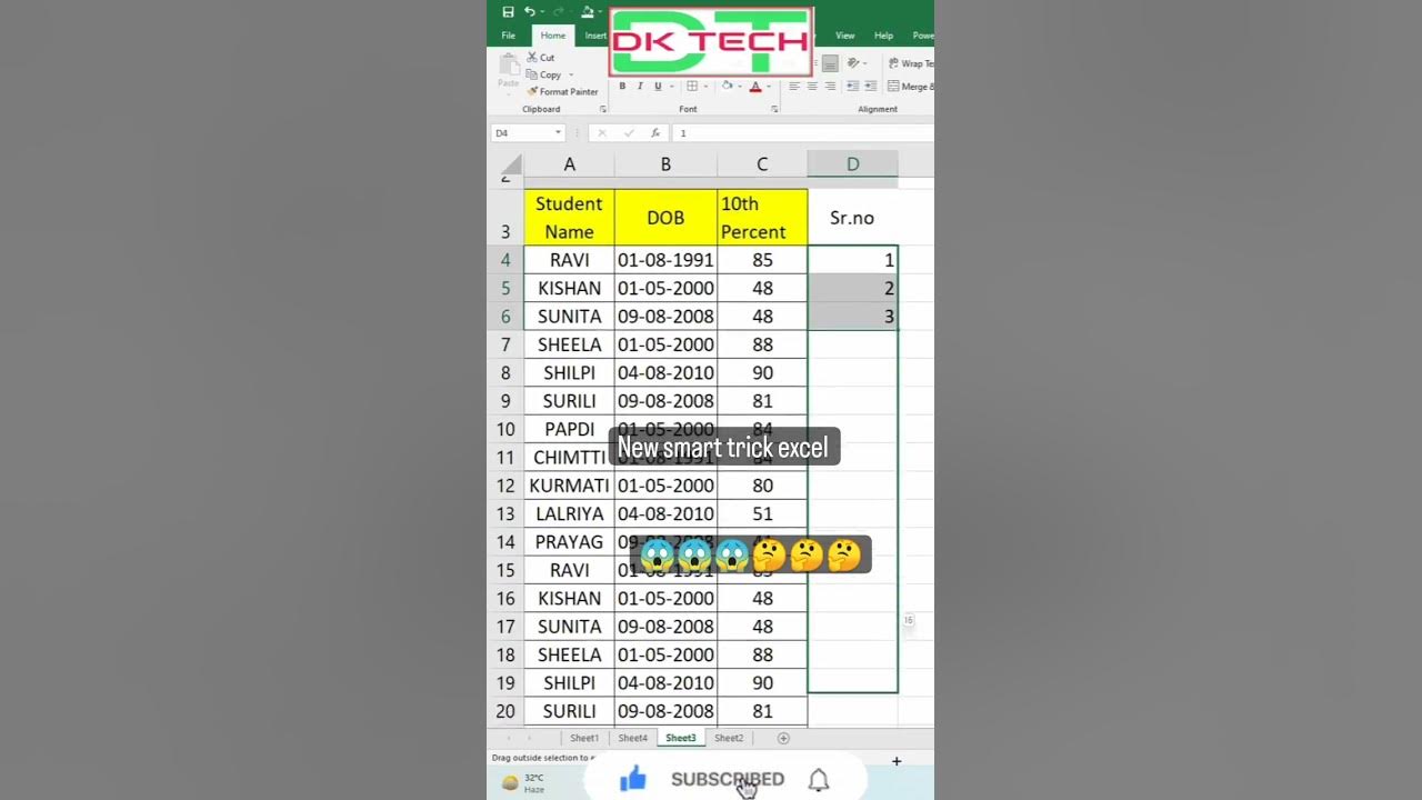 Excel Knowledge Excel Exceltricks Youtube