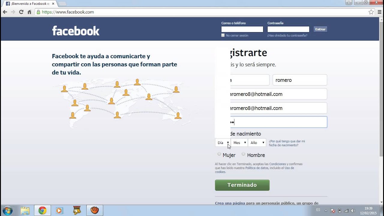 Tutorial de Como Crear Una Cuenta en Facebook - YouTube