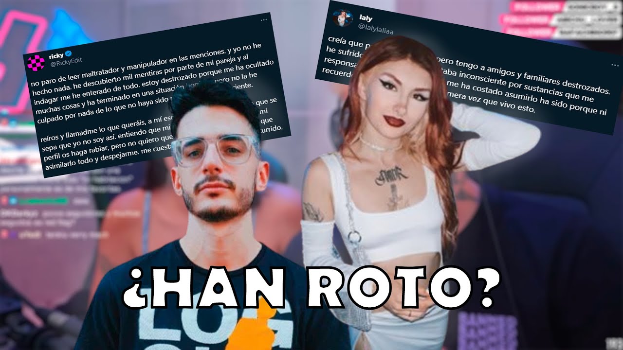 la supuesta ruptura de rickyedit y laly - YouTube