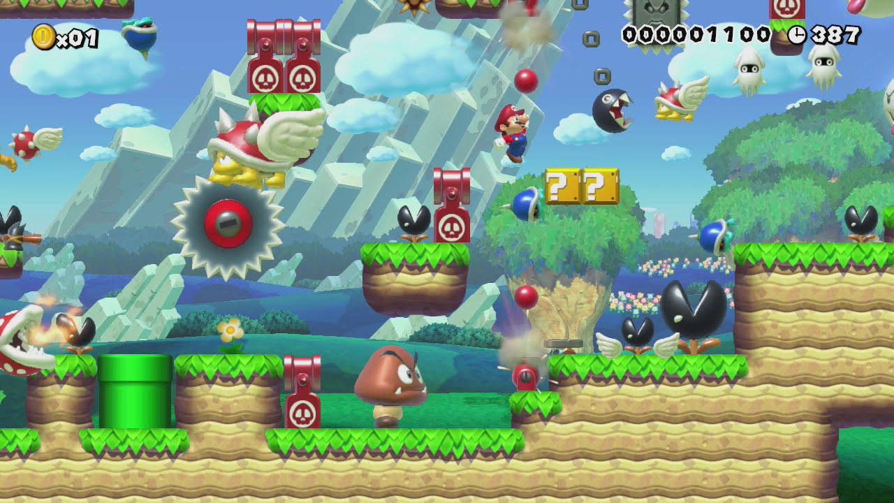 2 Super Mario Maker levels - YouTube
