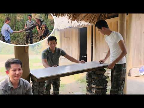 Two young veterans design a stone cooking table and reconnect with an old friend.