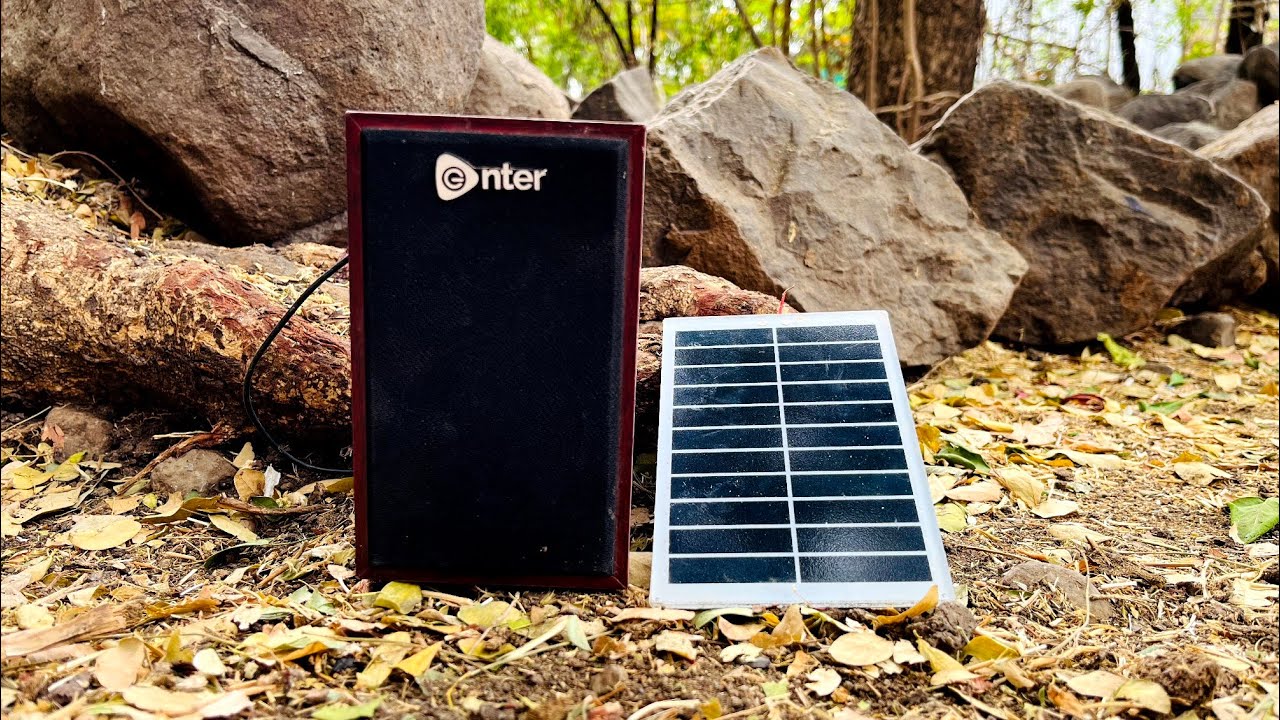 How To Make A DIY Solar Panel Speaker // - YouTube