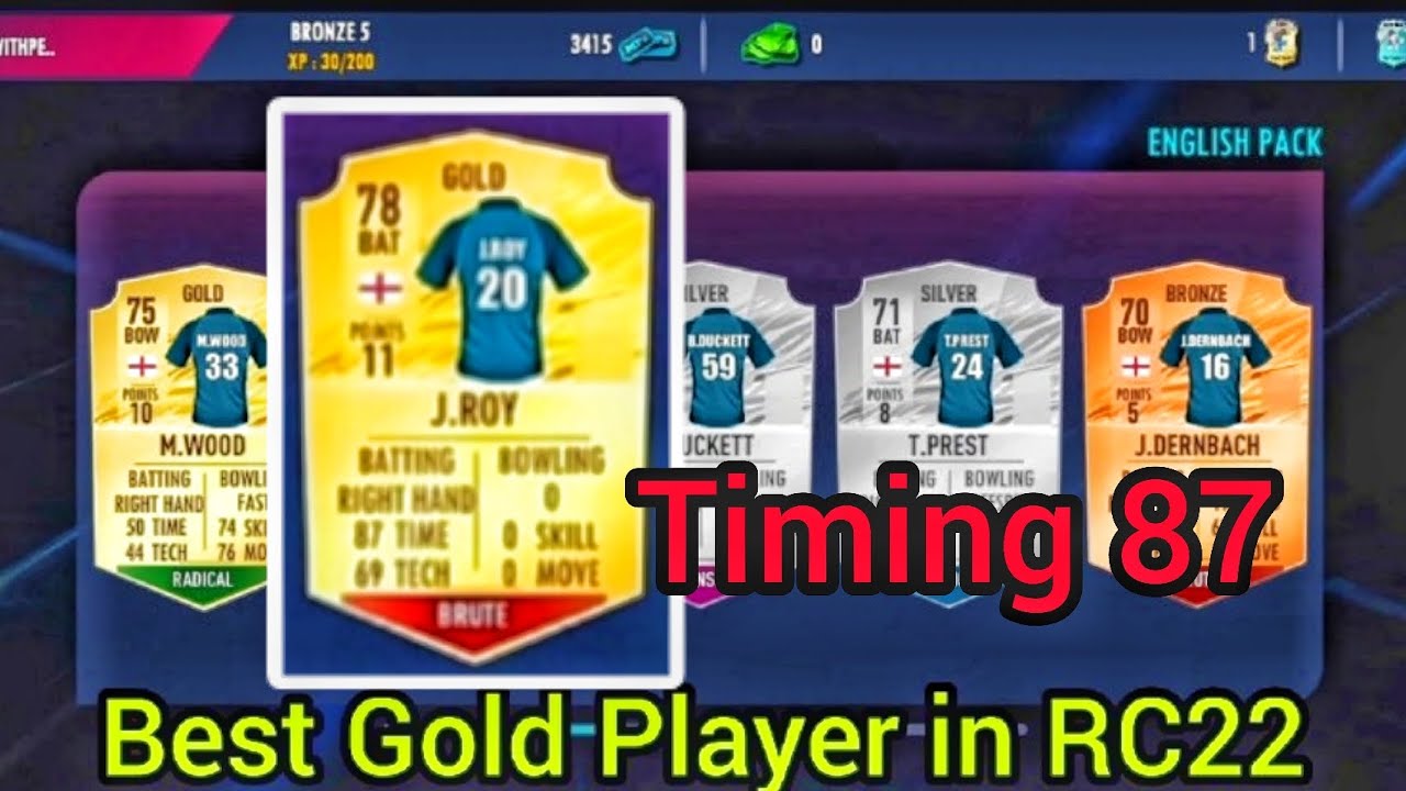 Best Gold Player on RC22 #rc22 #realcricket22 #gaming_with_perdu - YouTube