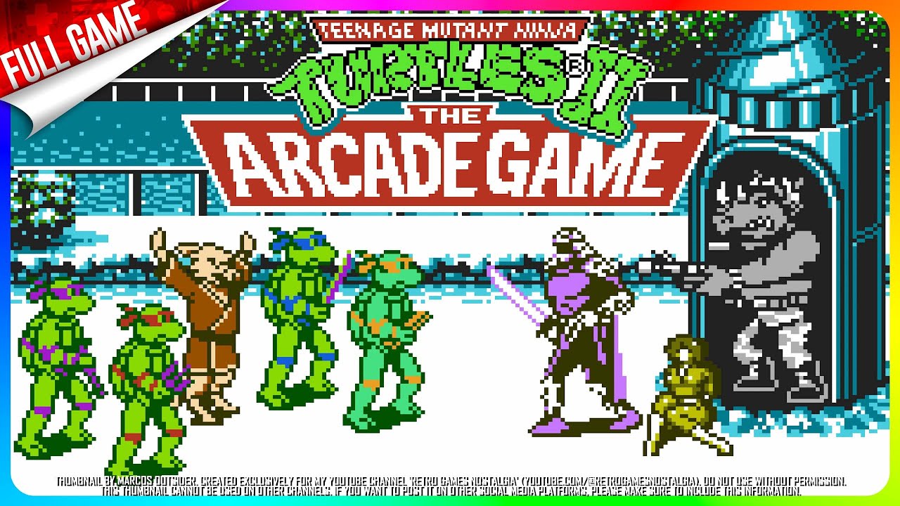 Teenage Mutant Ninja Turtles 2: The Arcade Game (NES - US) Longplay ...