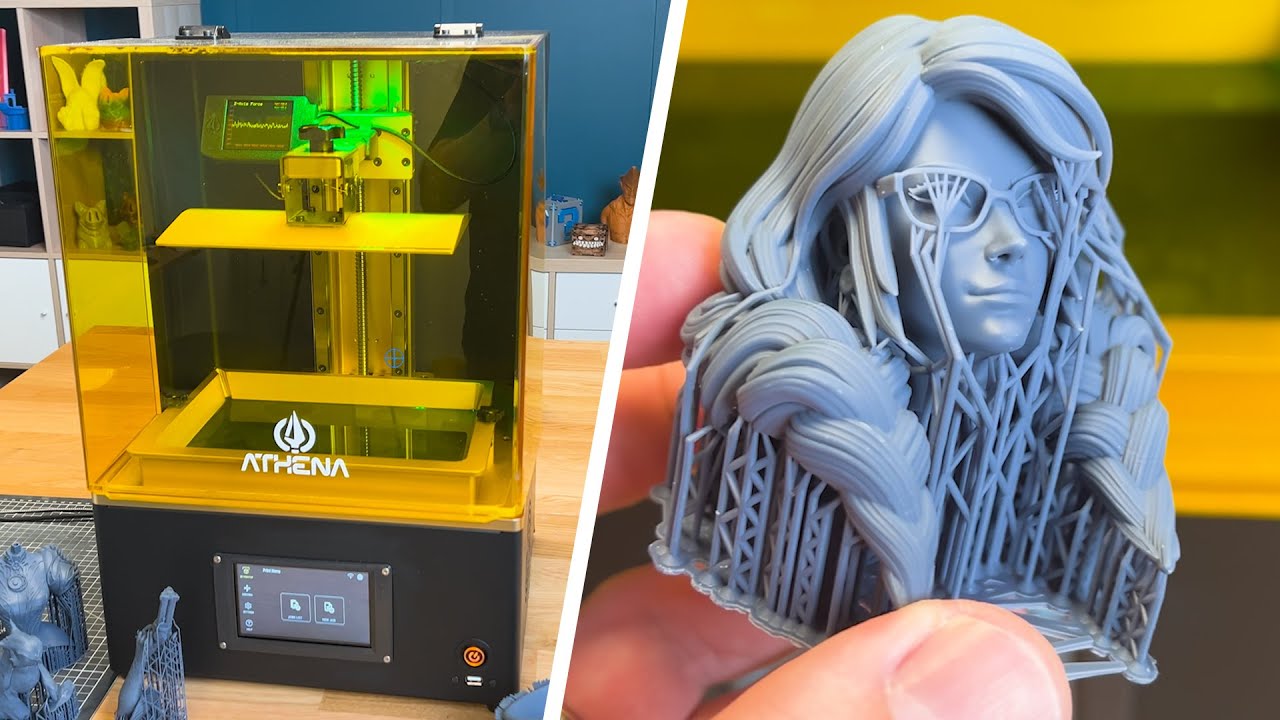 Preview of the new Athena 8K Resin 3D Printer with Force Sensor! - YouTube
