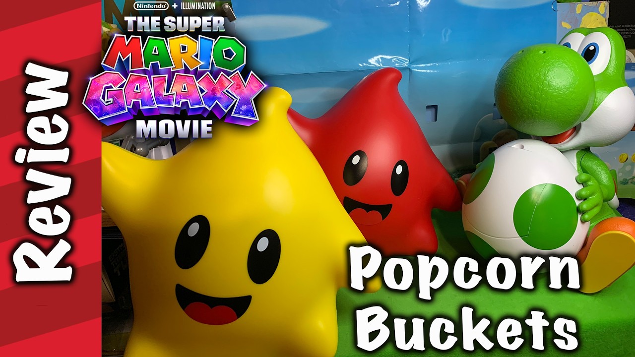 Mario Galaxy Movie Popcorn Buckets Part 1 - YouTube