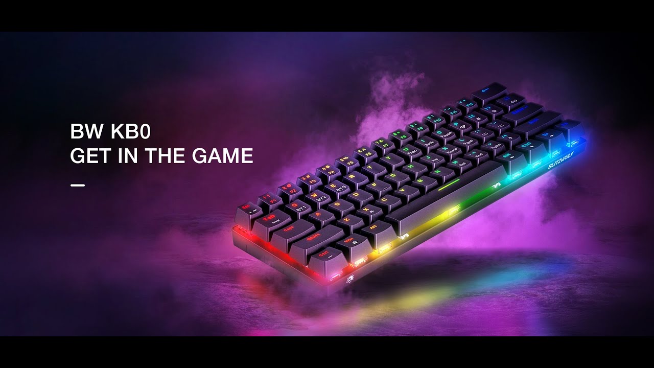 BlitzWolf NEW BW-KB0 61 Keys RGB Mechanical Hot Swappable Keyboard ...