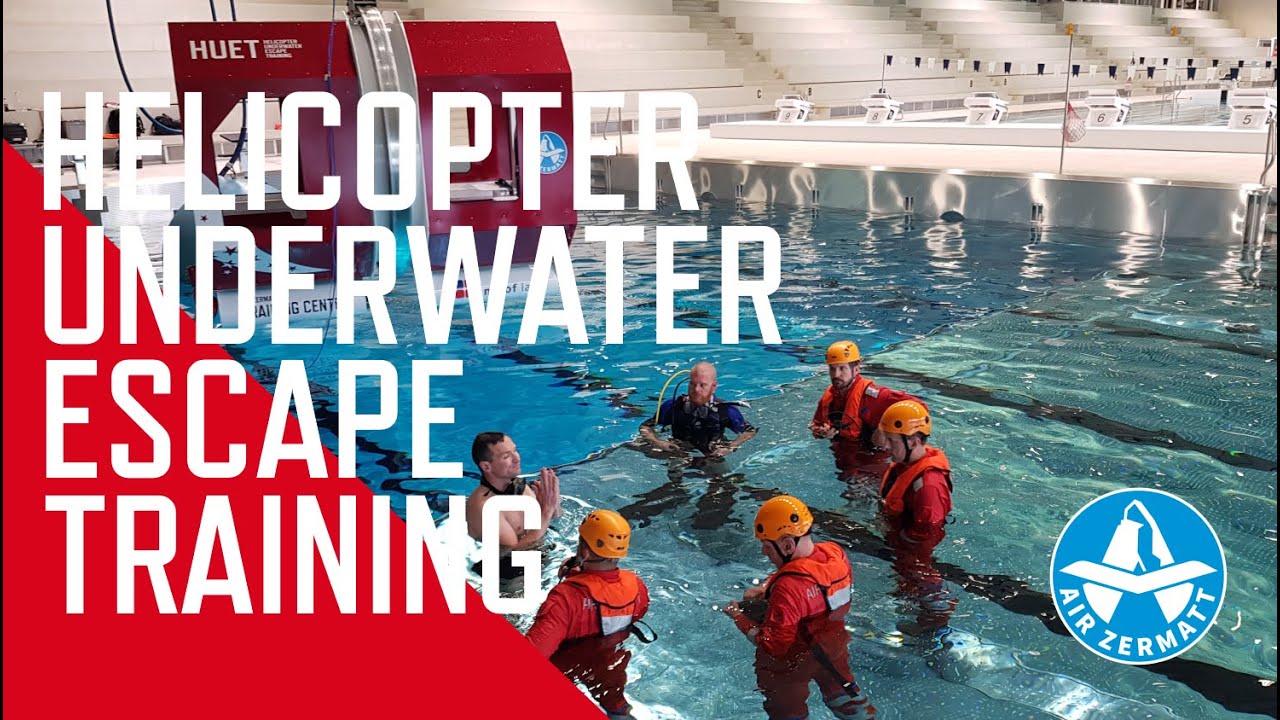 HUET Helicopter Underwater Escape Training & Water Survival - YouTube