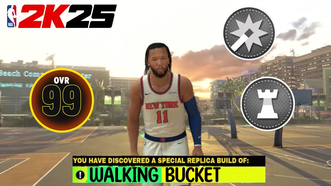 THE BEST WALKING BUCKET JALEN BRUNSON BUILD NBA 2K25! INSANE POINT ...