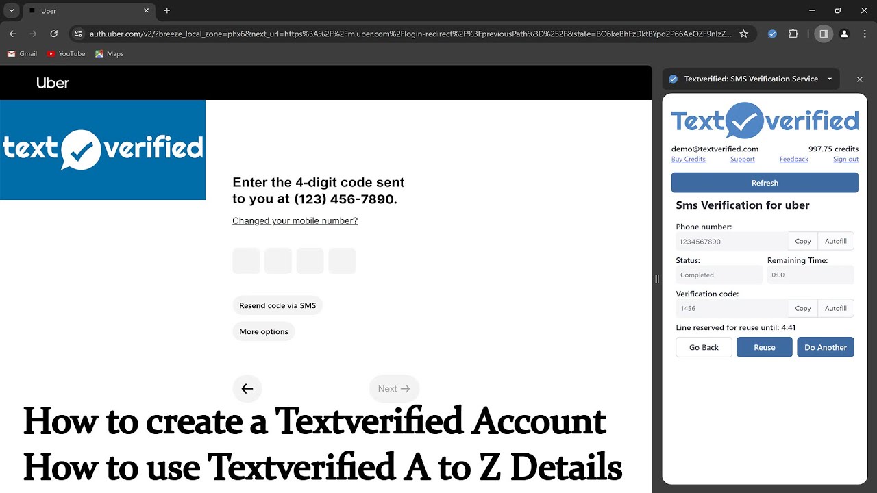 How to create a Textverified Account | How to use Textverified A to Z ...