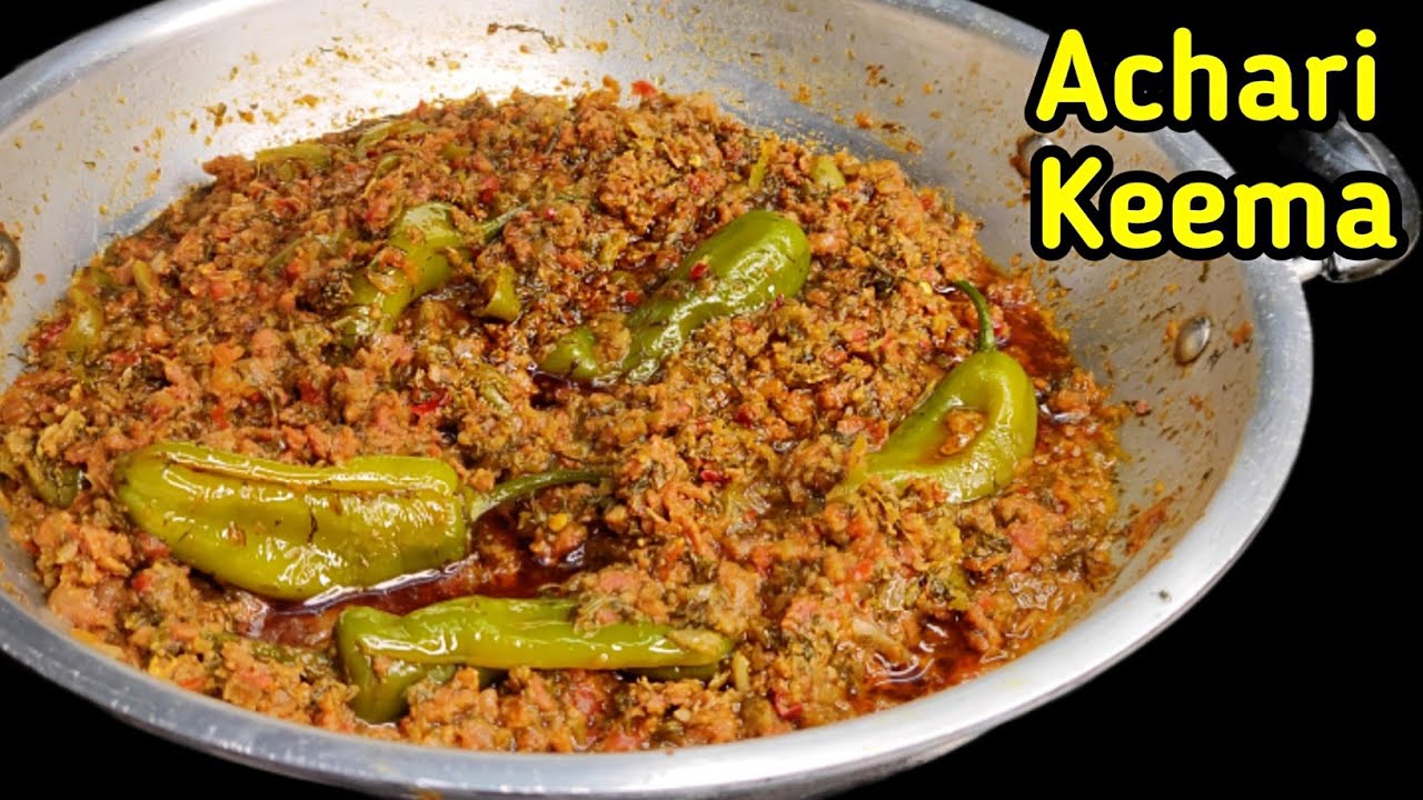 Muslim Style Chatpata Achari Keema Recipe | Quick and Easy Keema Recipe ...