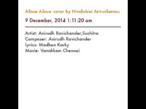 Ailasa Ailasa -cover by Nivahshini Arivuckarasu
