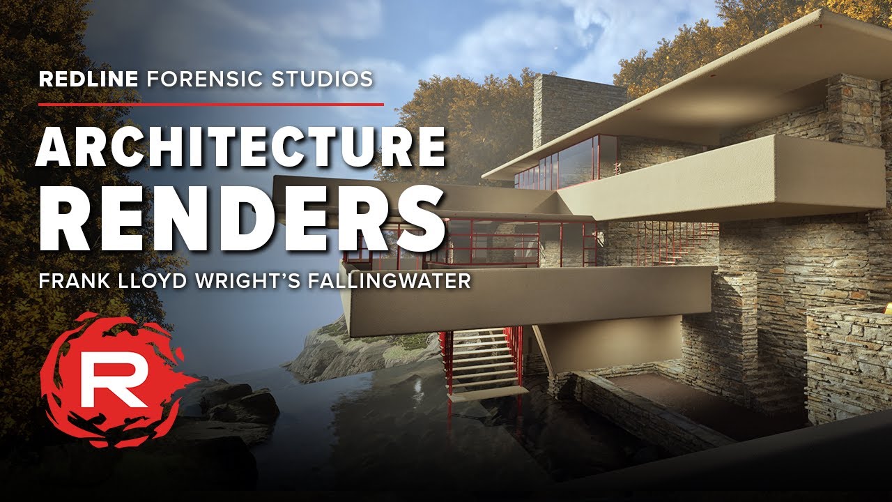 Architecture Renders: Fallingwater | REDLINE Forensic Studios - YouTube