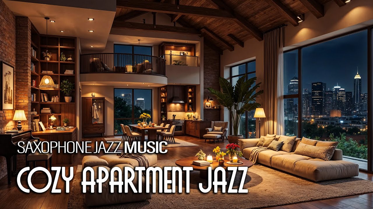 Cozy Apartment In London 🎷 Jazz Saxophone Music 2025 Soft And Relaxing ...