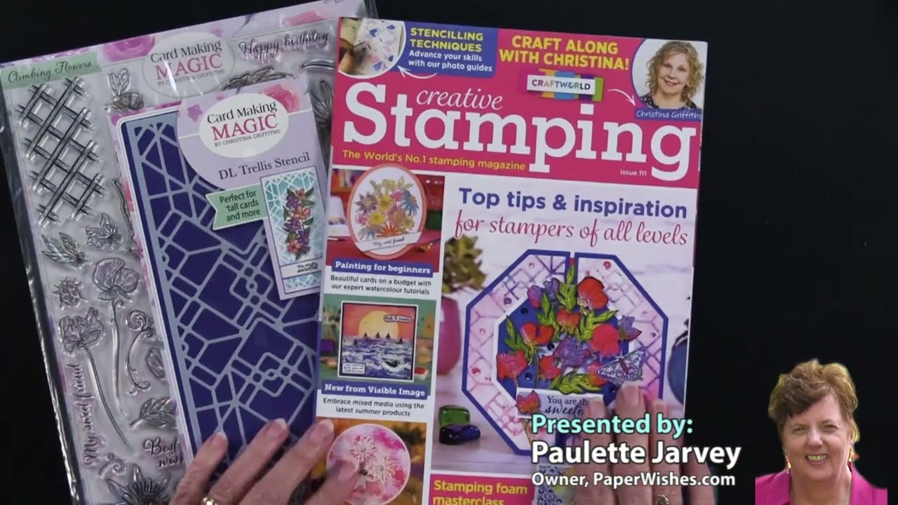 #111 Creative Stamping Magazine--Climbing Flowers - YouTube
