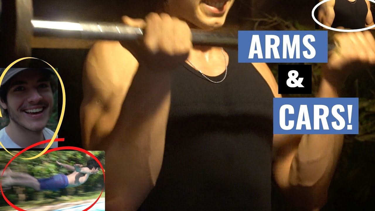 Picking Friends at SCHOOL & Last BICEP Workout Before Trip! - YouTube