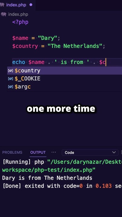 The FORGOTTEN Way to Output Variables #php #shorts - YouTube