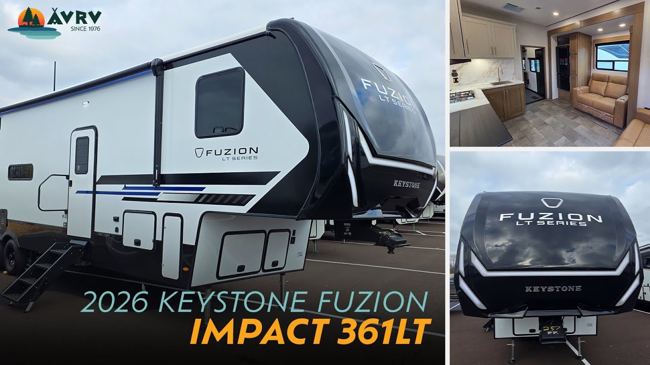 2026 Keystone Fuzion Impact Edition 361LT | 13’ Garage Toy Hauler ...