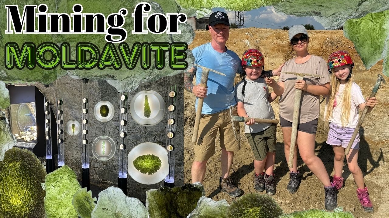Mining for Moldavite in Czech Republic & Moldavite museum Czechia ...