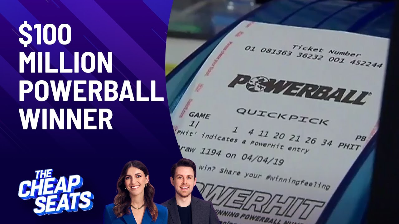 $100 Million Powerball Winner | The Cheap Seats | Channel 10 - YouTube