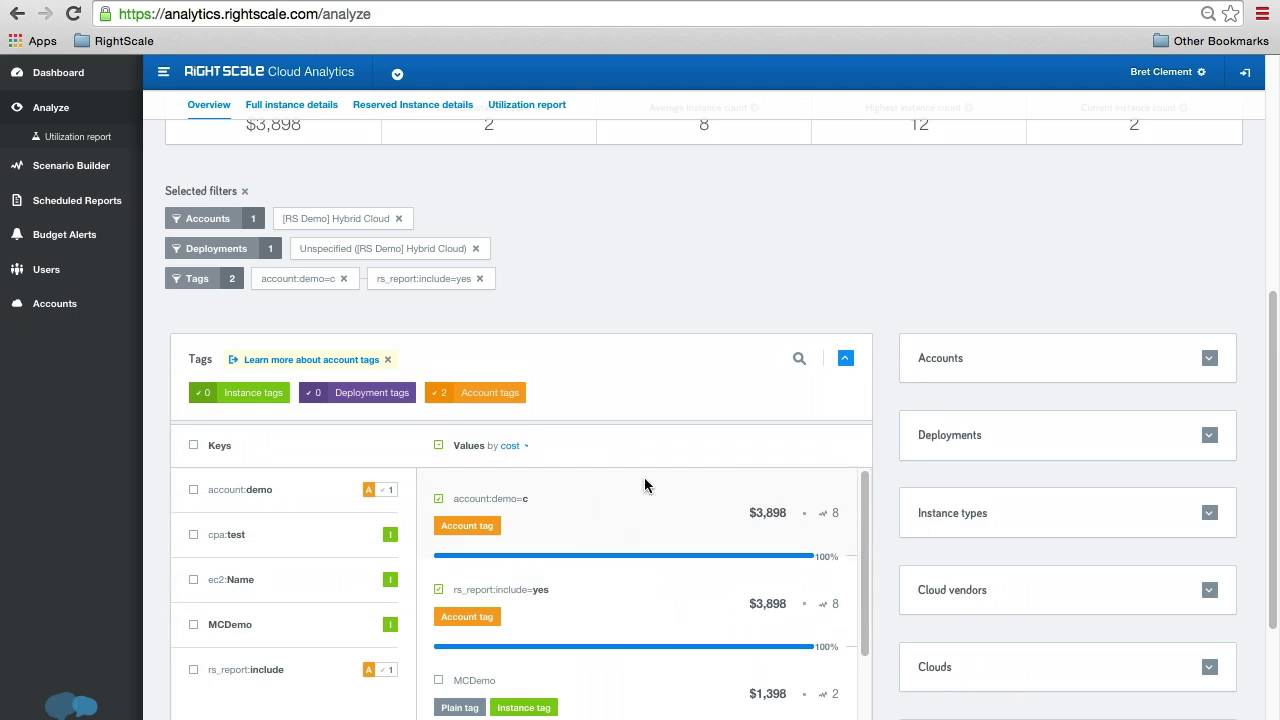 RightScale Cloud Analytics Demo - YouTube