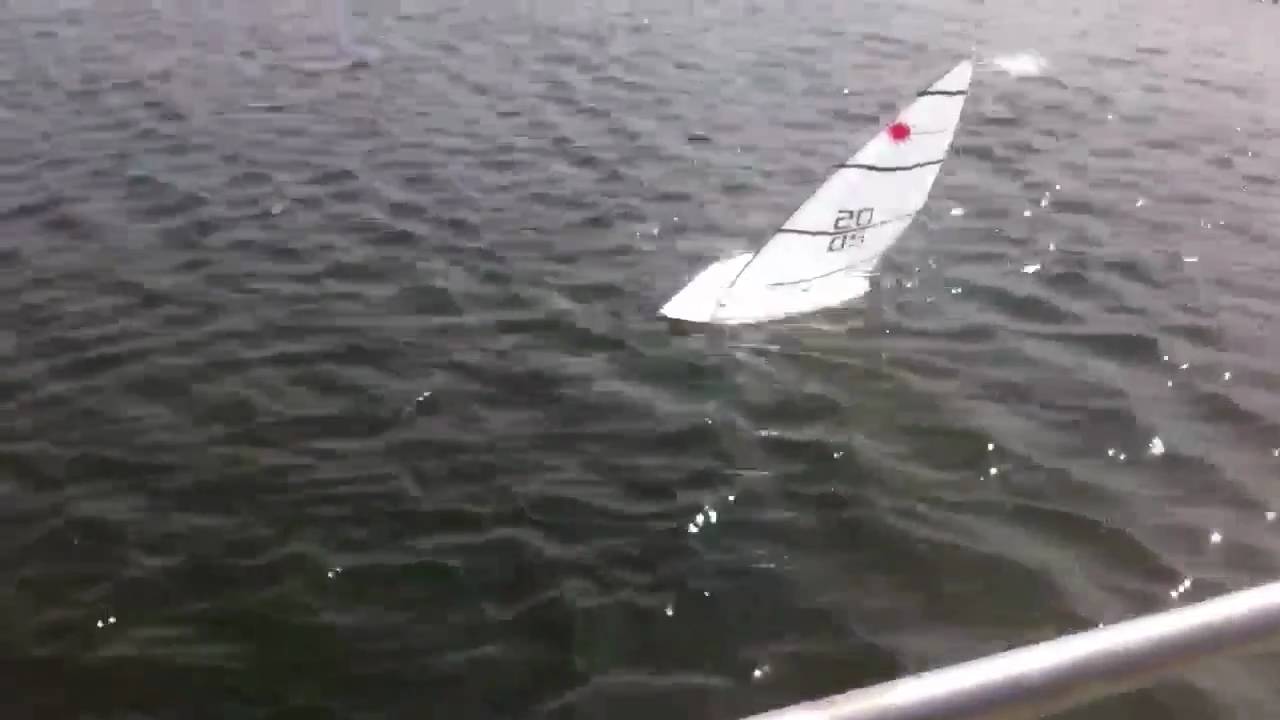 RC Laser Sailboat - YouTube