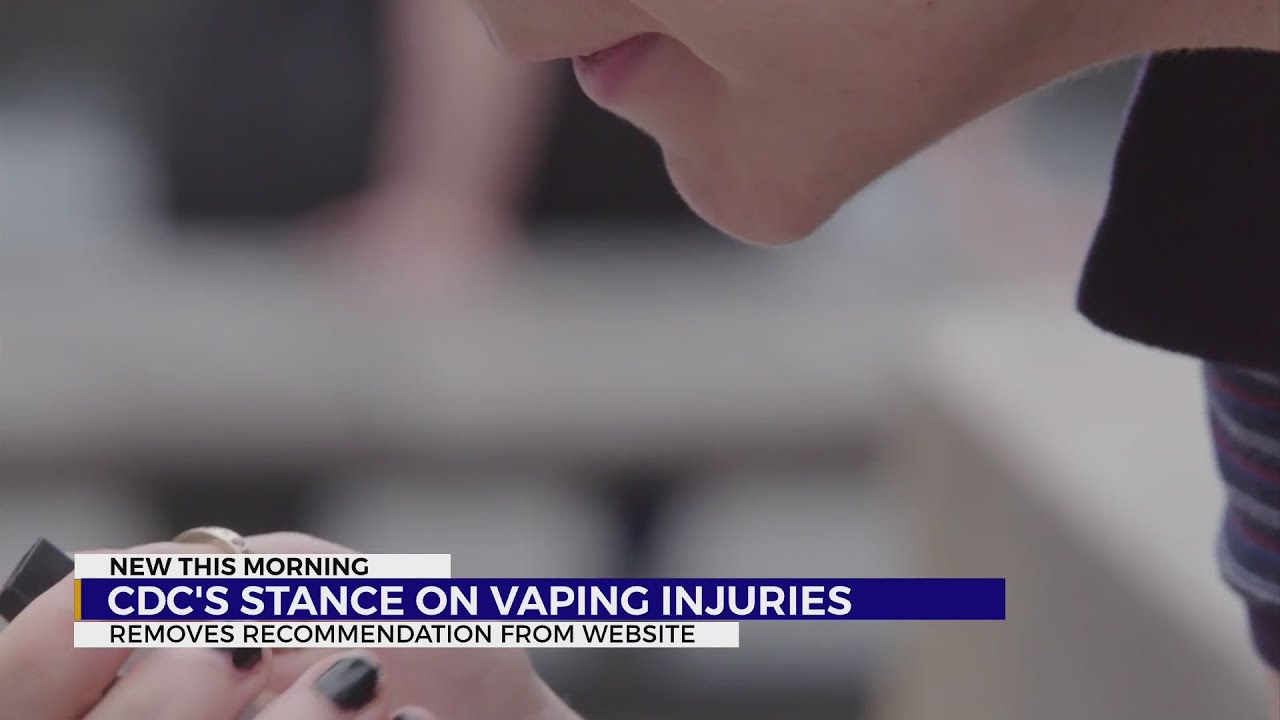 CDC removes warning from website about vaping - YouTube