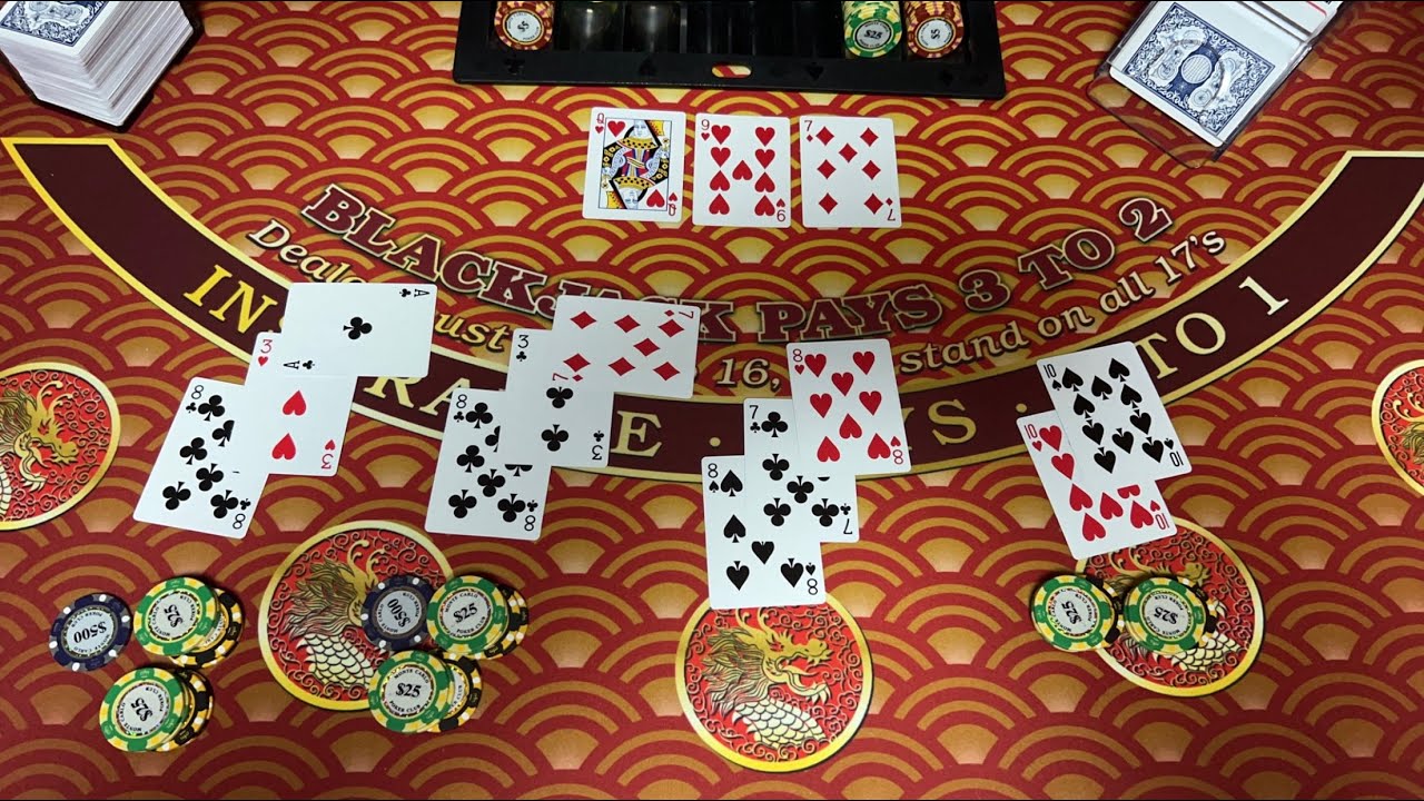 Huge Wins Big BlackJack Shoe - YouTube