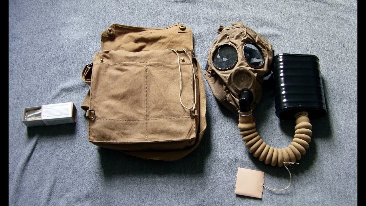 British Small Box Respirator - 1916 to 1920s - YouTube