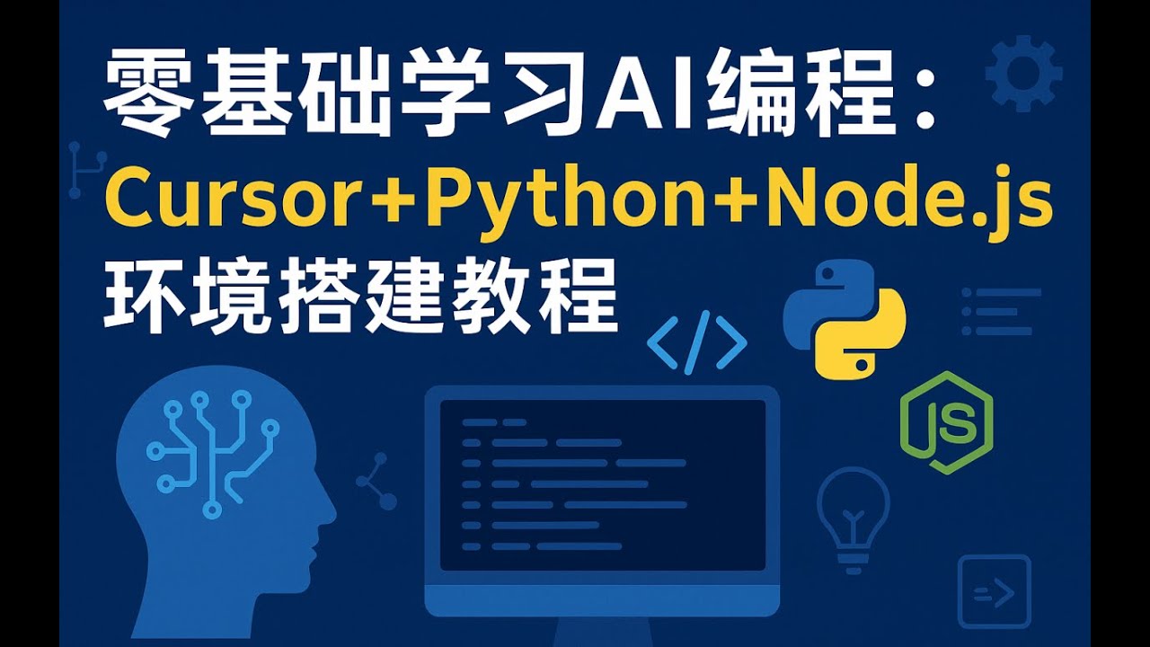 零基础学习AI编程：Cursor+Python+Node.js环境搭建教程 - YouTube