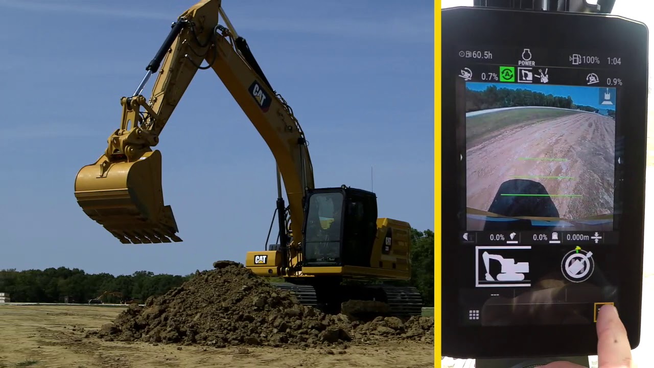 Cat 320 Assistance de rotation - YouTube